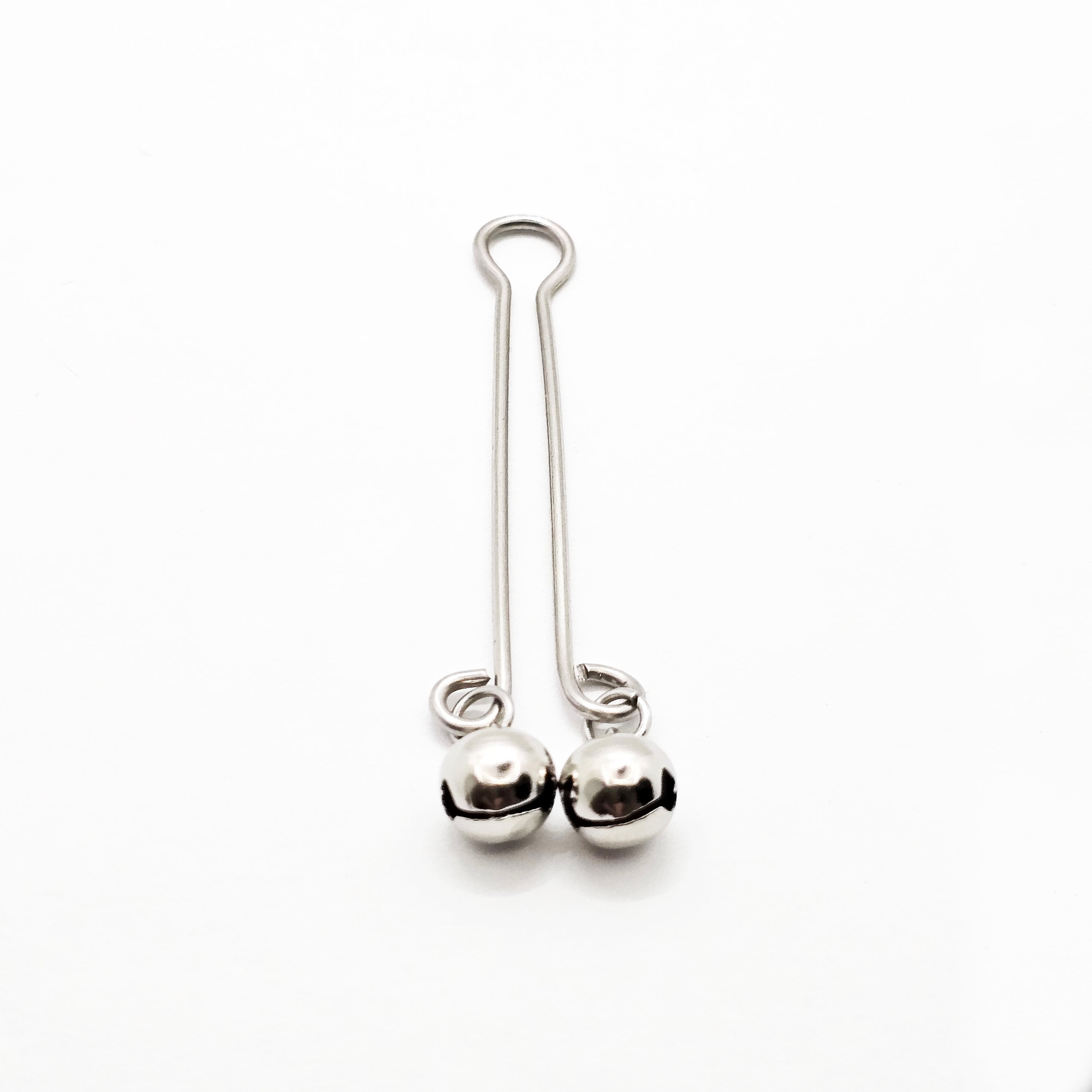 Labia Clip with Bells, Stainless Steel. Non Piercing Vaginal Jewelry ...