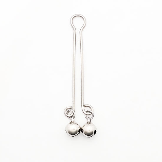 Labia Clip with Bells, Stainless Steel. Non Piercing Vaginal Jewelry ...