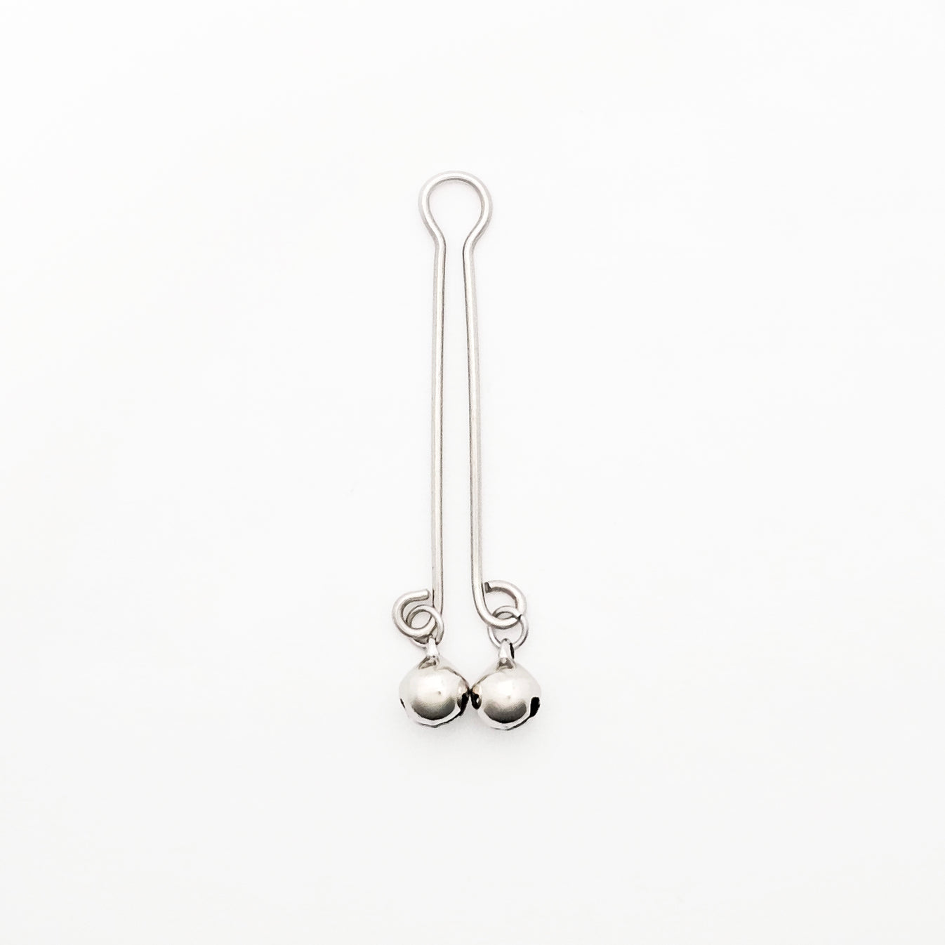 Labia Clip with Bells, Stainless Steel. Non Piercing Vaginal Jewelry ...