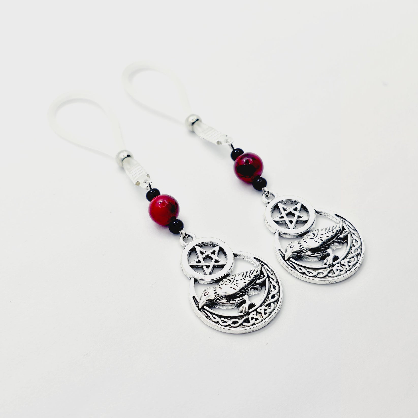 Raven and Pentacle Non-Piercing Nipple Nooses or Your Choice of Nipple ...