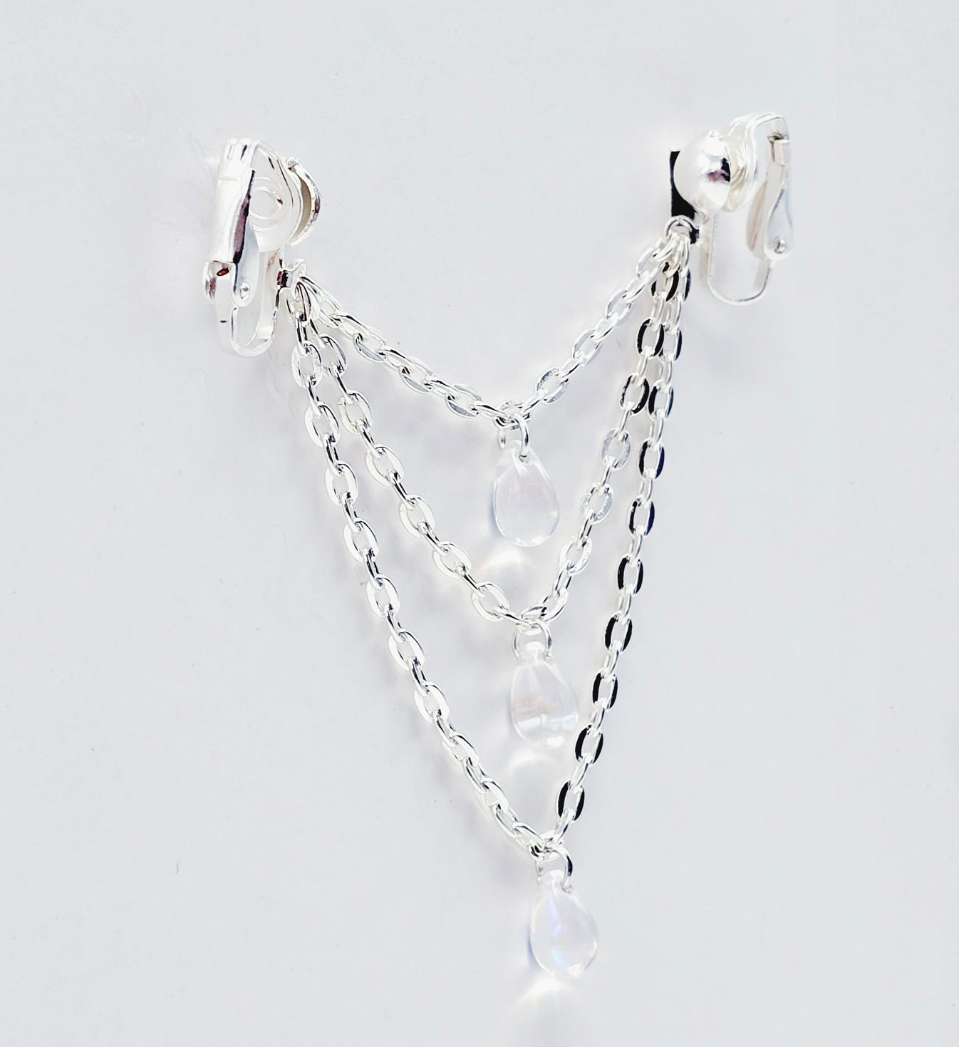 Labia Chain Dangle, Non Piercing, Three Tier Crystal Teardrop.BDSM, Er – Why Bee Normal