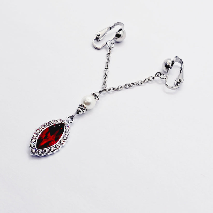 Labia Clip Chain Dangle with Elegant Pearl and Gems. Non Piercing Geni – Why Bee Normal