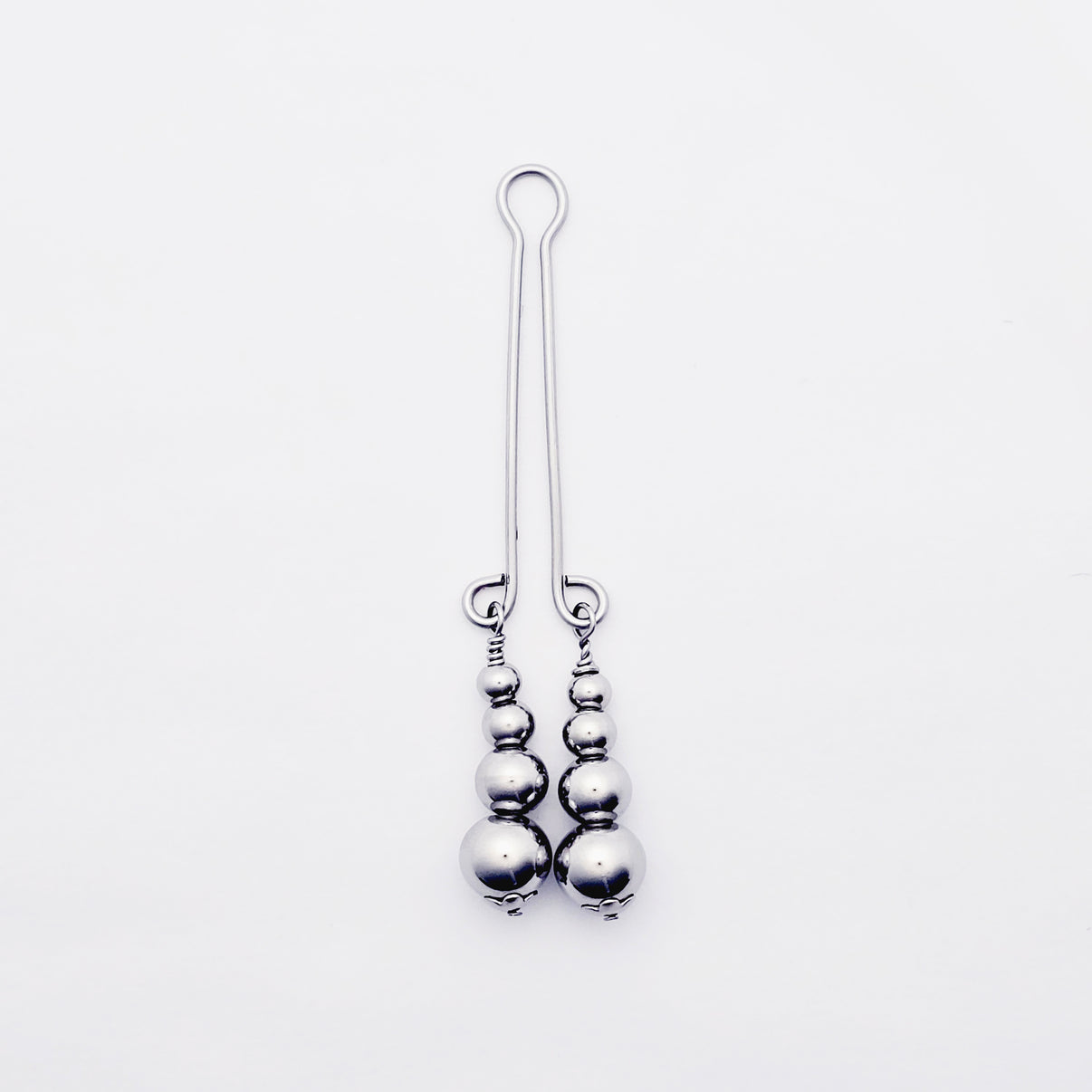 Stainless Steel Clit Clamp / Labia Clip with Weighted Beads – Why Bee ...