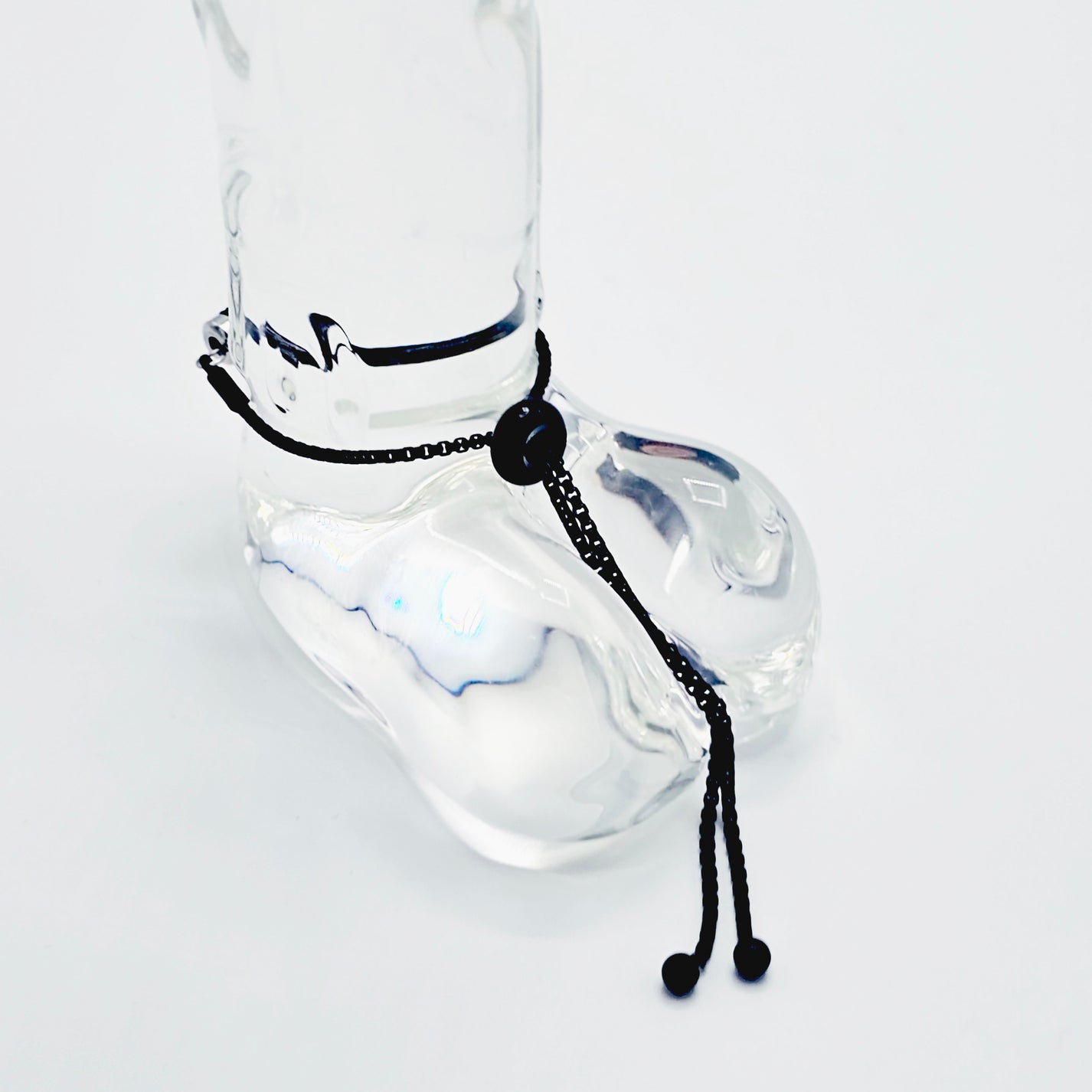 Penis Chain Noose Bracelet. Black Stainless Steel Adjustable Bolo Styl ...