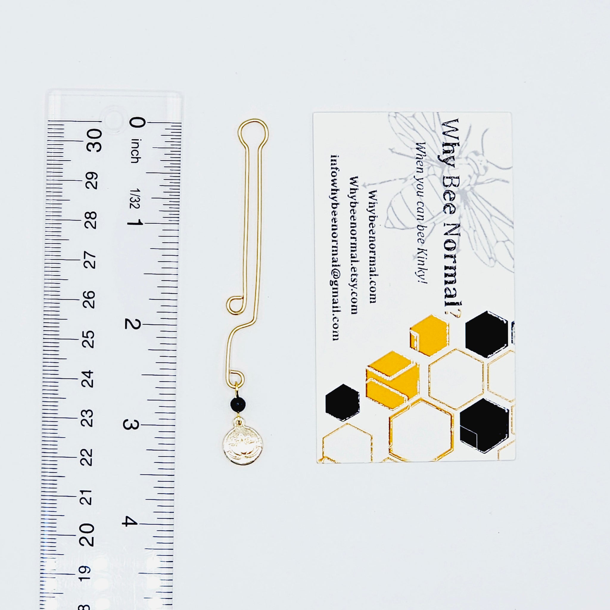 Gold Labia Clip with 18k Gold Lotus Flower. Non Piercing Clit and Labi ...