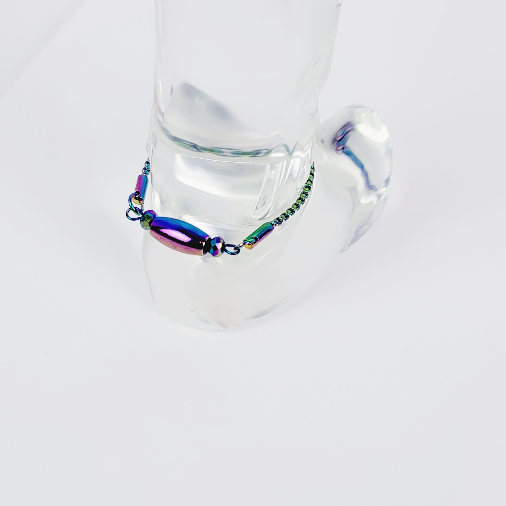 Rainbow Stainless Steel Penis Noose, Cock Bracelet – Why Bee Normal