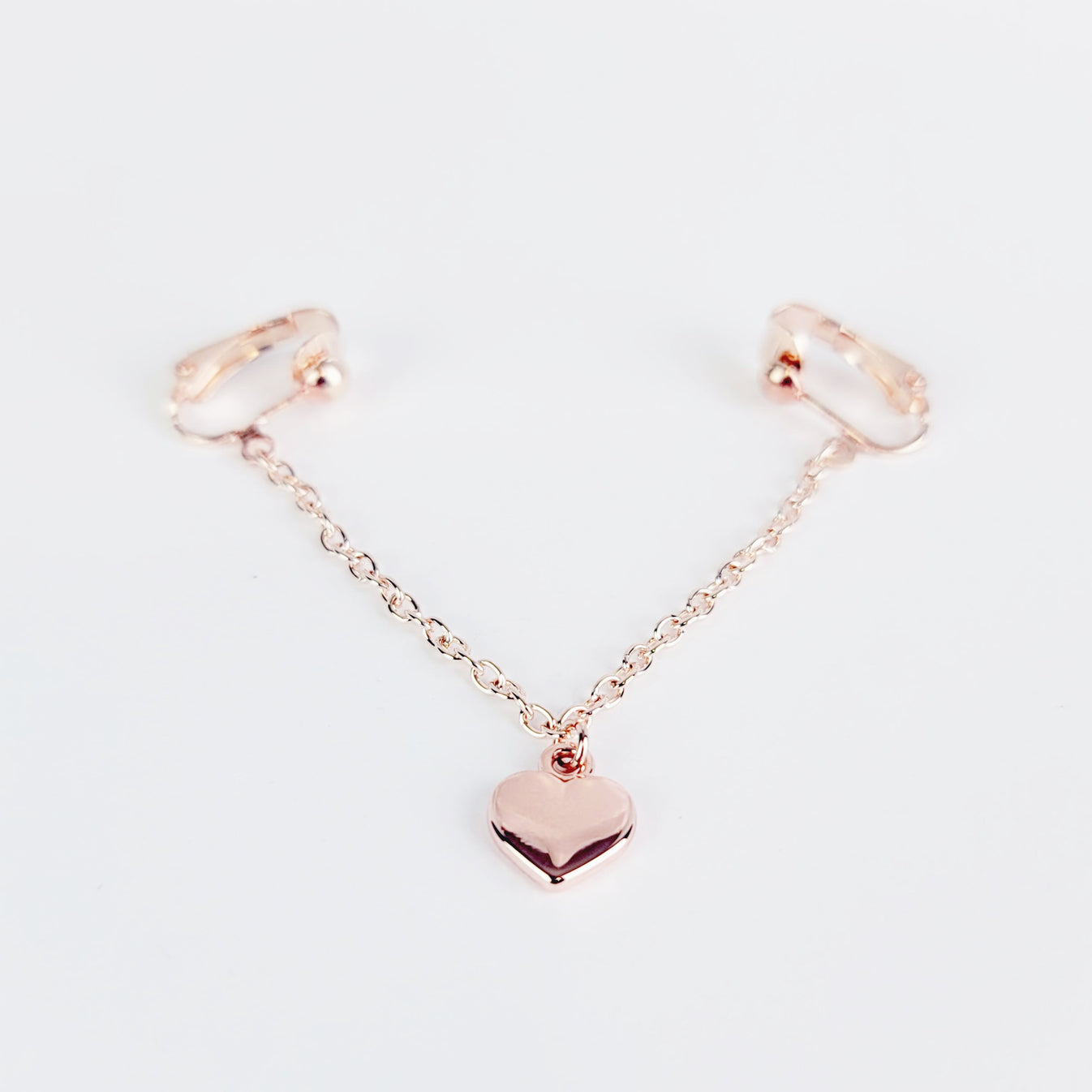 Labia Jewelry, Non Piercing. Rose Gold Labia Chain Dangle with Heart ...
