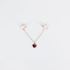 Labia Jewelry, Non Piercing. Rose Gold Labia Chain Dangle with Heart ...