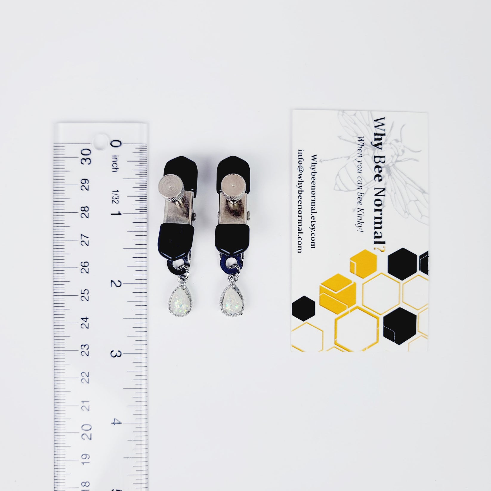 Adjustable Nipple Clamps with Pendant. Crab Clamps. – Why Bee Normal